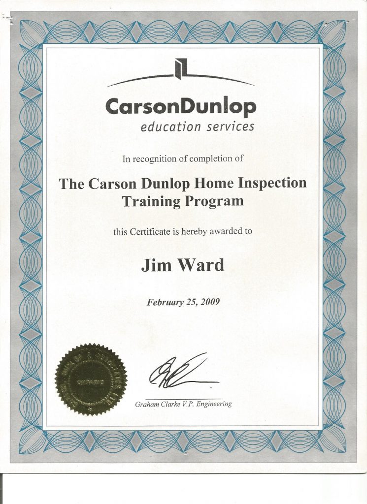certification | Complete Home Inspections